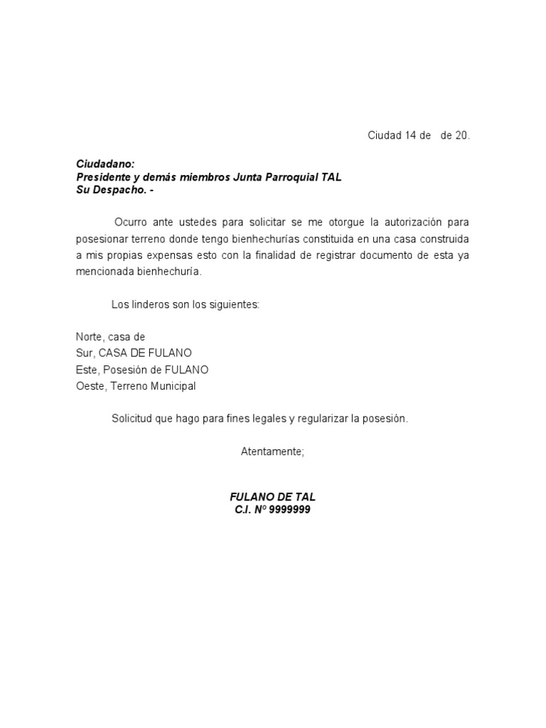 Modelo de Cartas | PDF