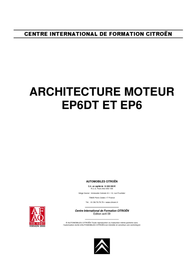 Presentations Moteurs Ep6 Et Ep6dt | PDF | Piston | Turbocompresseur