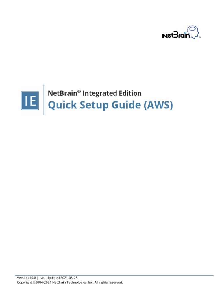 NetBrain Quick Setup Guide AWS | PDF | Computer Network | Amazon Web Services