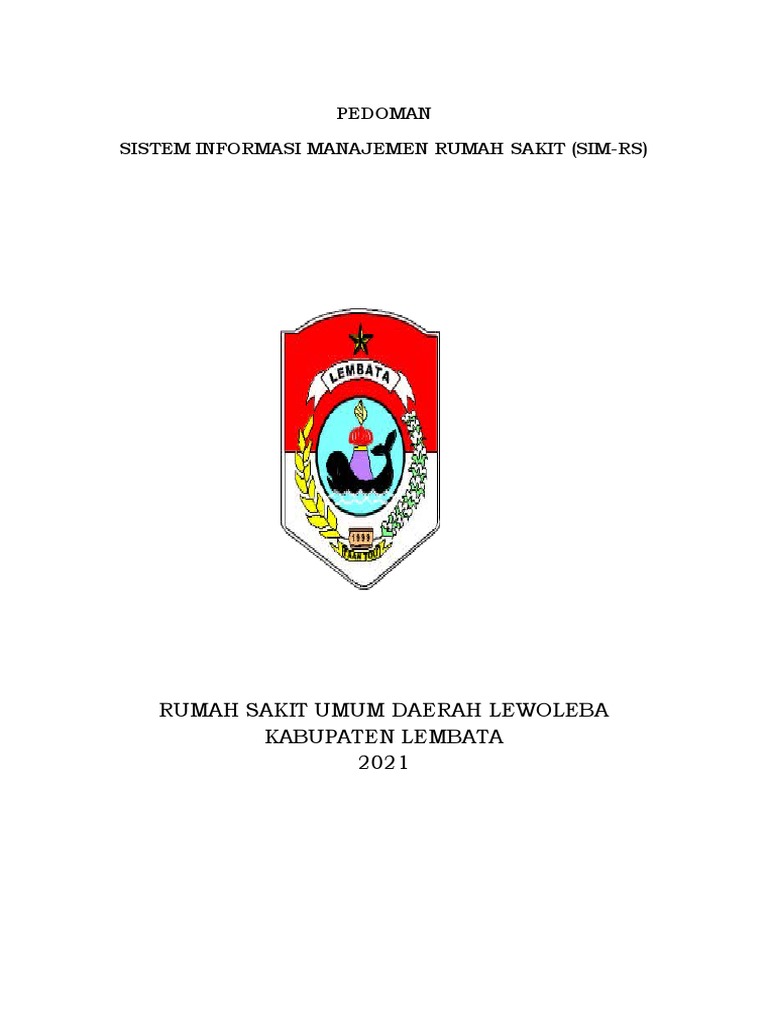 Pedoman SIM-RS RSUD Lewoleba 2021 | PDF