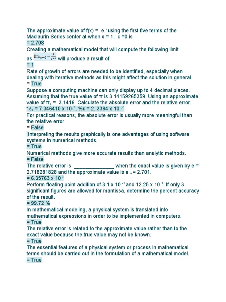 Numerical Methods-PRELIMS | PDF | Matrix (Mathematics) | Determinant