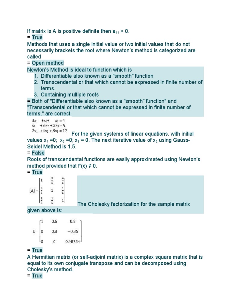 Numerical Methods-MIDTERM | PDF | Eigenvalues And Eigenvectors | Matrix ... Numerical Methods-MIDTERM | PDF | Eigenvalues And Eigenvectors | Matrix ...