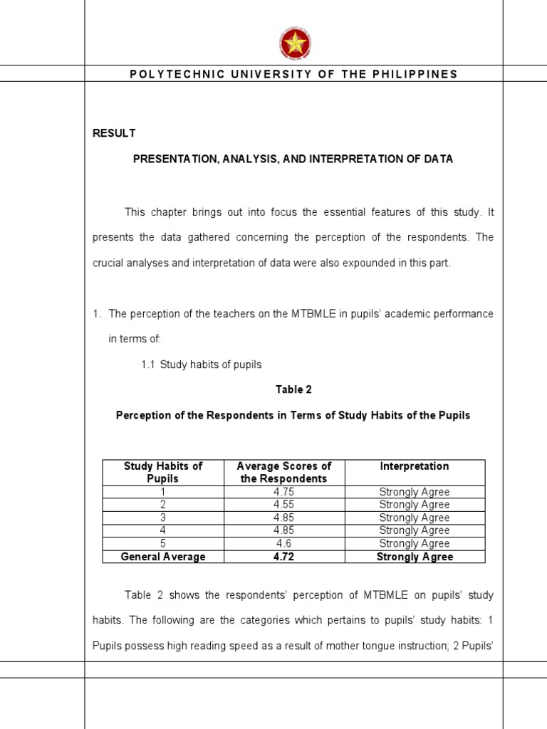 Result and Discussion Sample | PDF | Reading Comprehension | Teachers