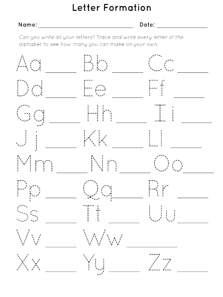 Alphabet Fill in | PDF