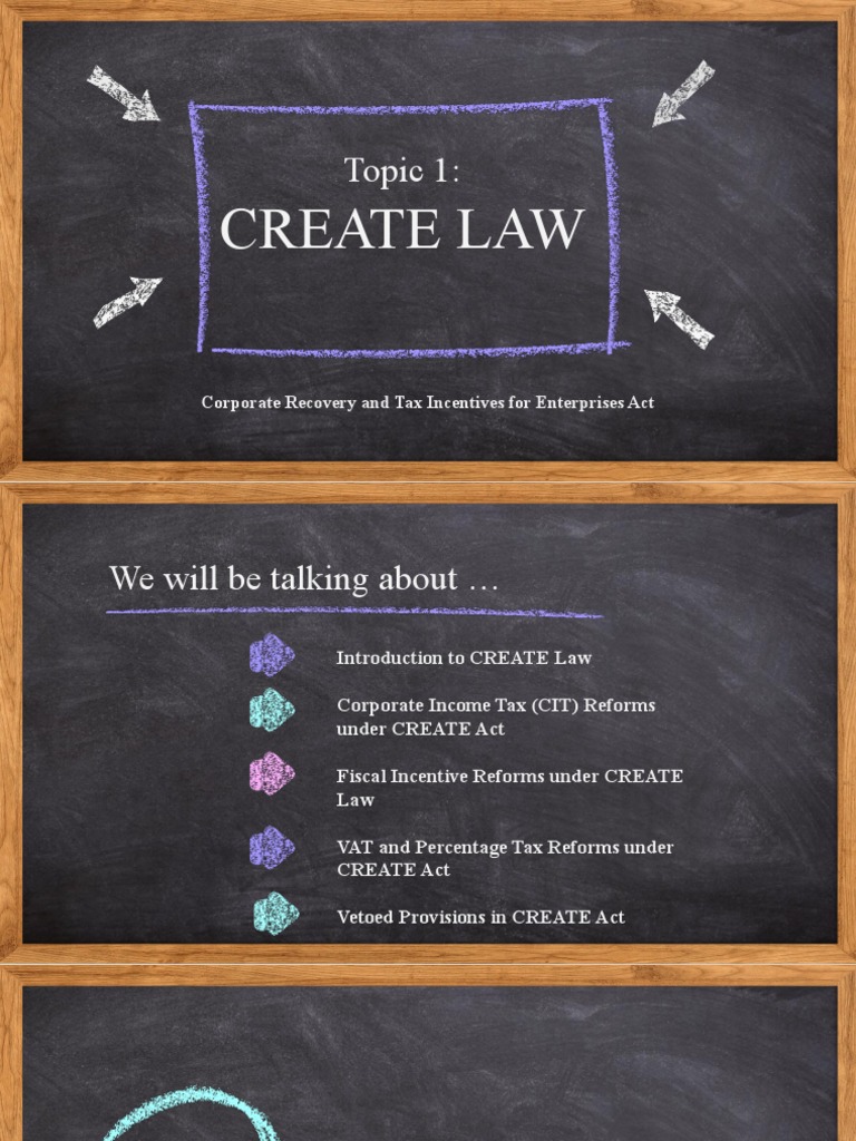 Group 1 Create Law | PDF | Dividend | Taxes