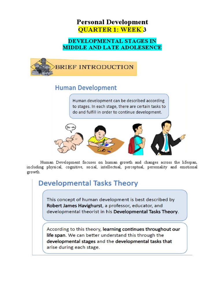 Quarter 1 Week 3 PerDev E Journal | Download Free PDF | Adolescence ...