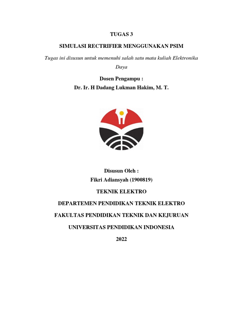 Simulasi Rectifier 3 Fasa dengan PSIM | PDF