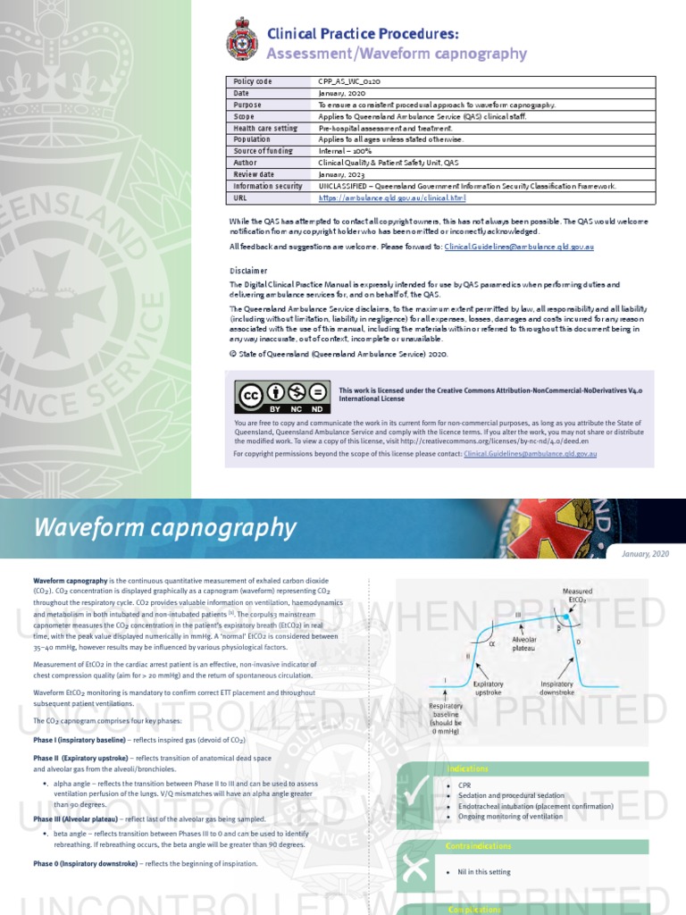 CPP - Waveform Capnography | PDF | Pulmonology | Medicine