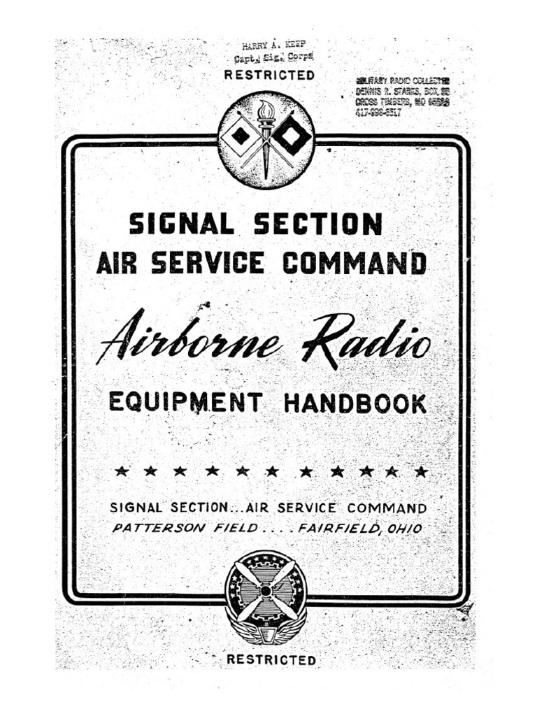 Airborne Radio Equipment Handbook | PDF