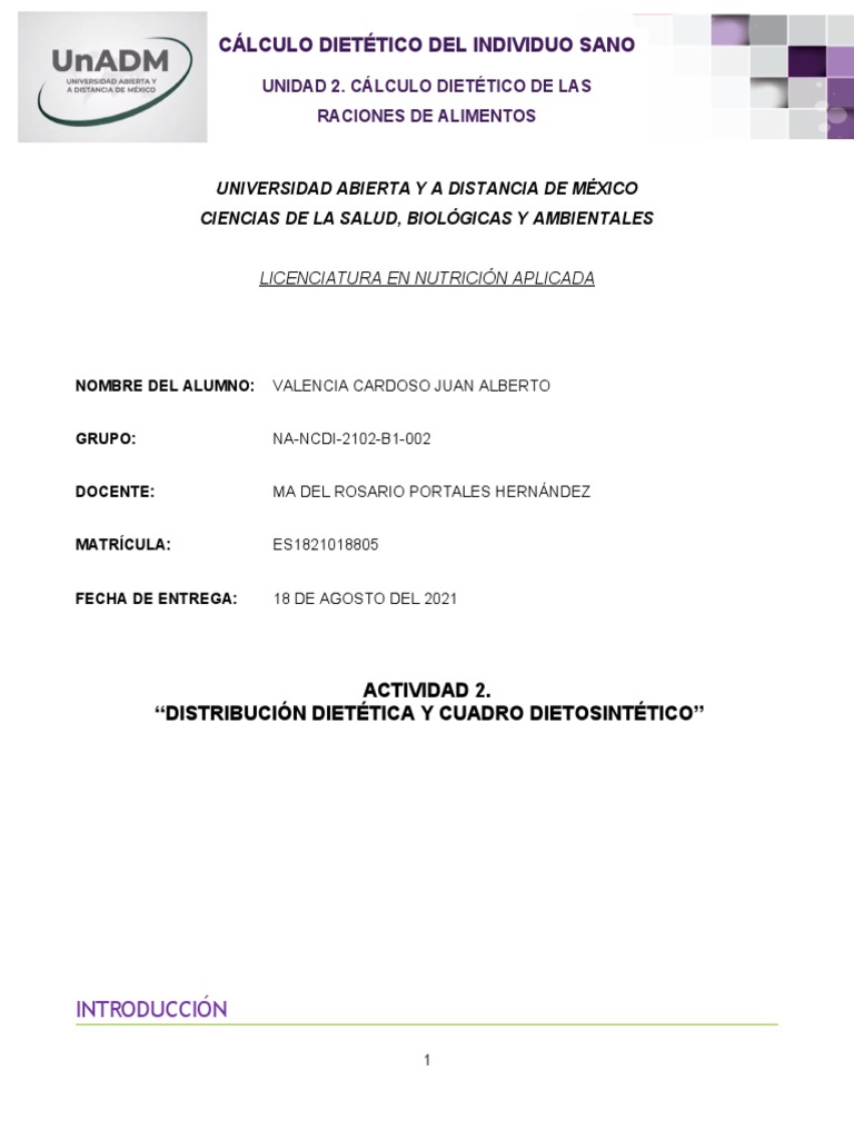 Cdi U2 A2 Juvc | PDF | Dieta | Alimentos