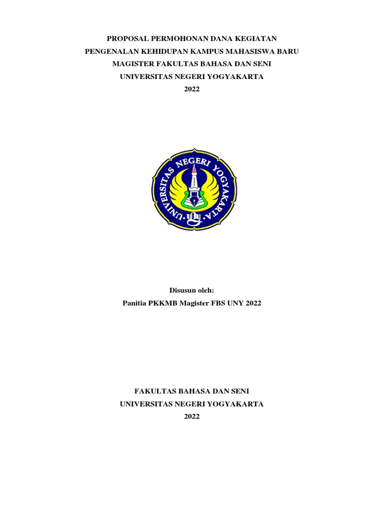 Proposal PKKMB Magister FBS UNY 2022 | PDF