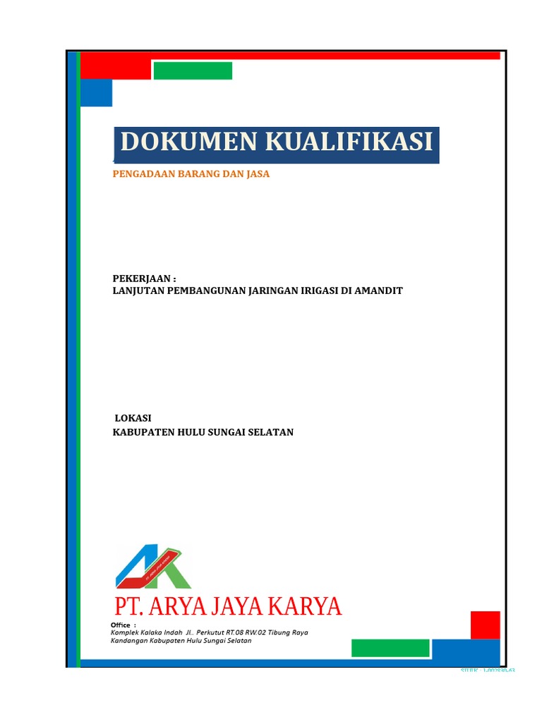 Daftar Isian Peralatan Utama | PDF