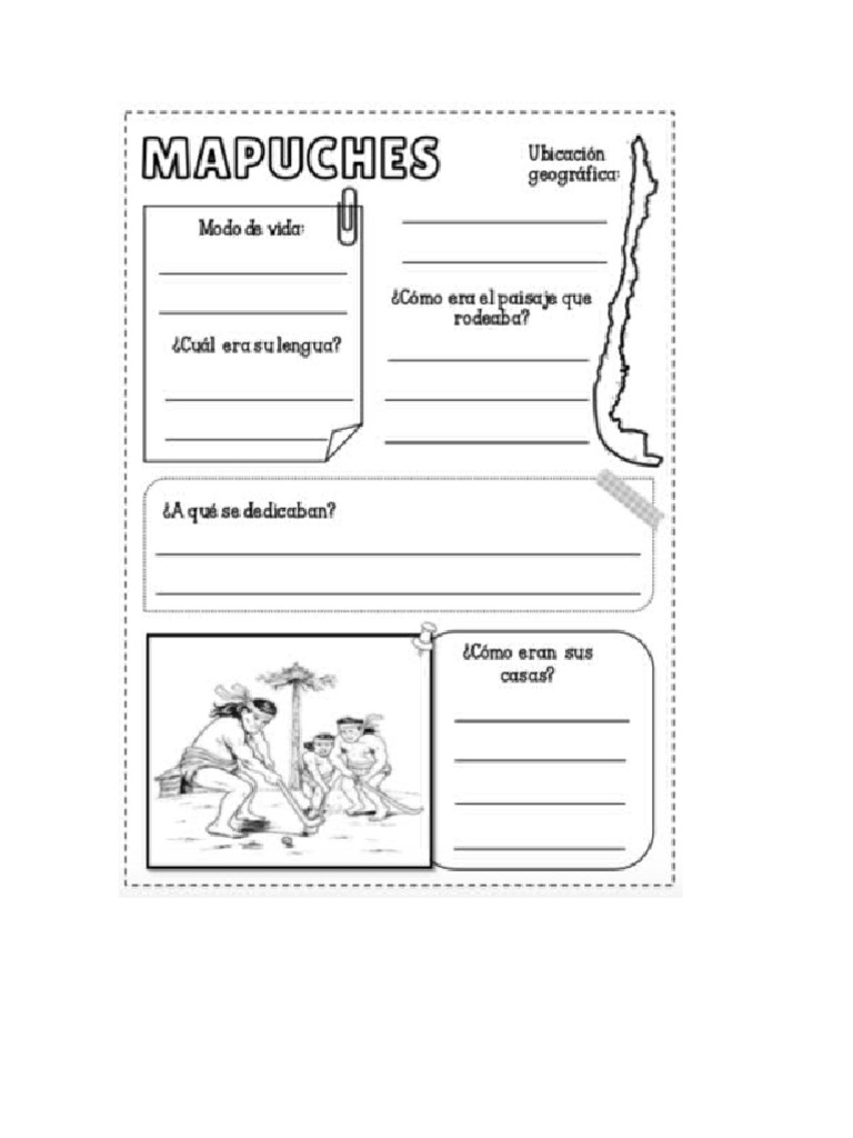 Mapuches Ficha | PDF