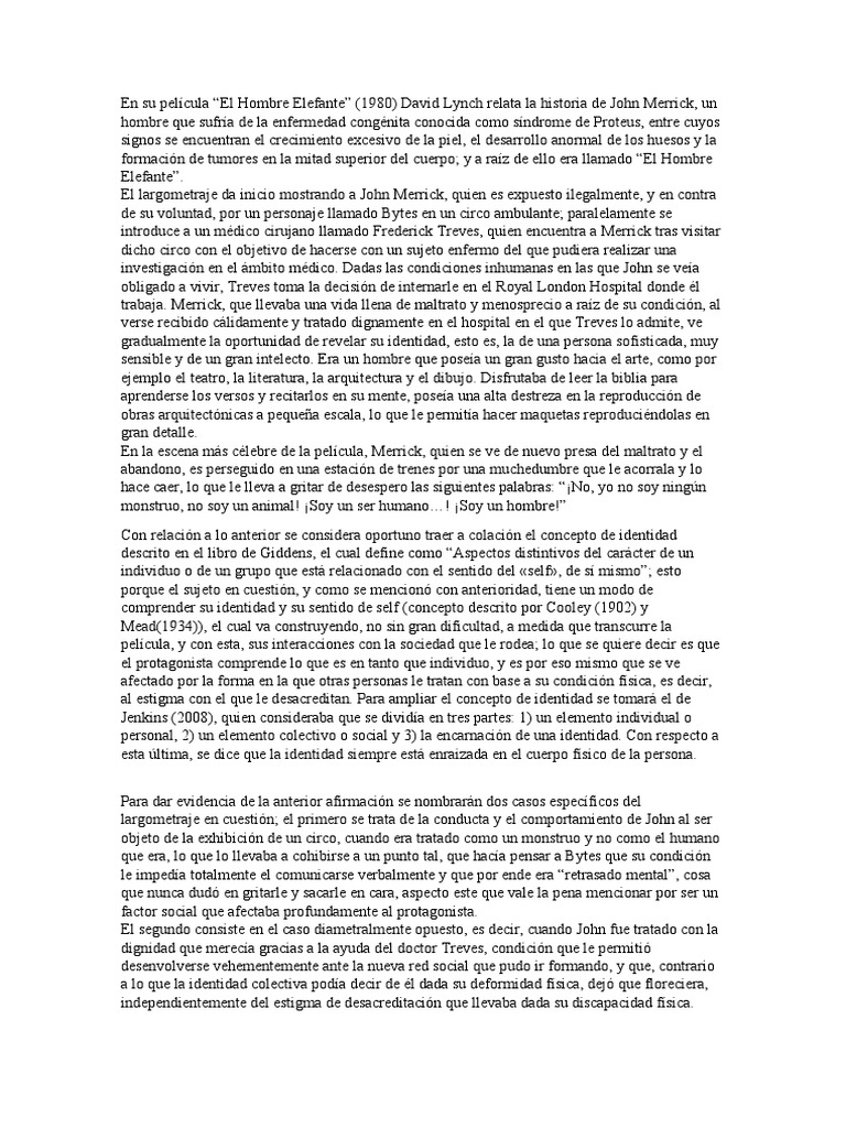 The Elephant Man | PDF