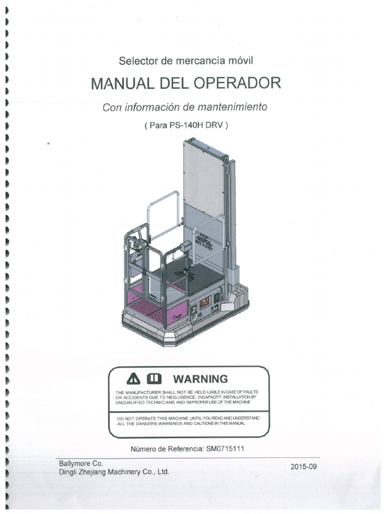 Ballymore Manual Del Operador PS-140H DRV | PDF