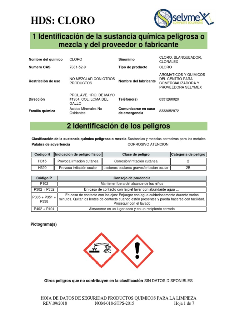 Cloro Pdf Agua Cloro