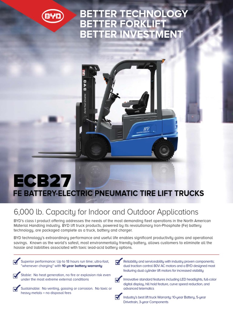 ECB 27 Model | PDF | Forklift | Truck