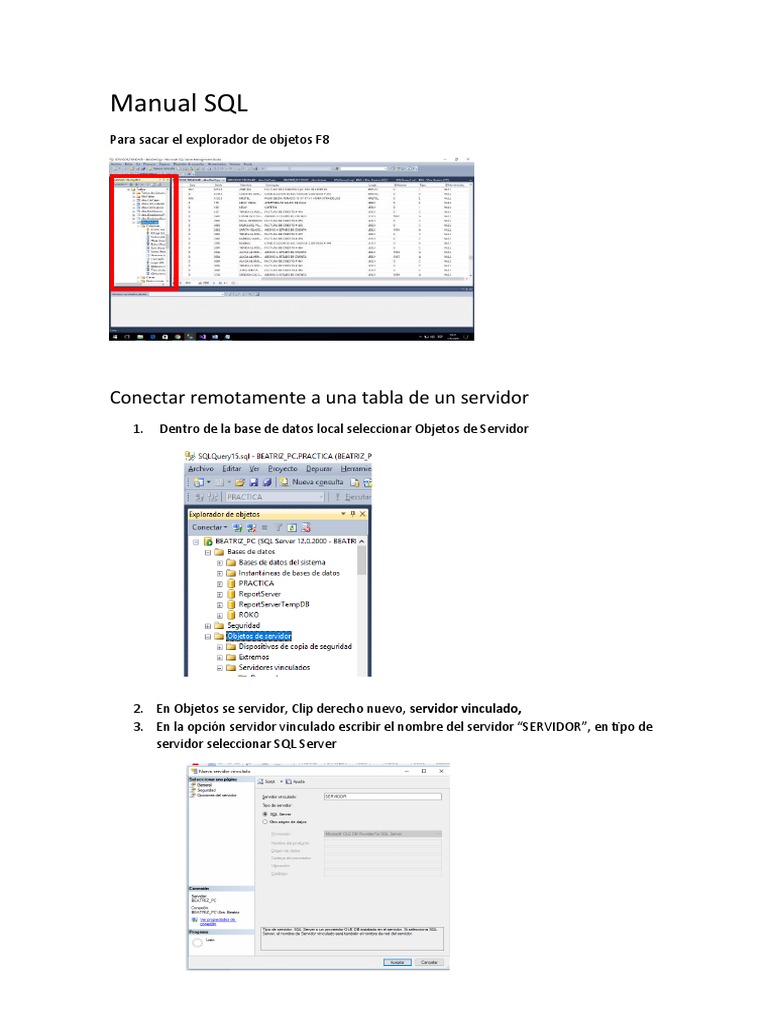 Manual SQL | PDF | SQL | Datos