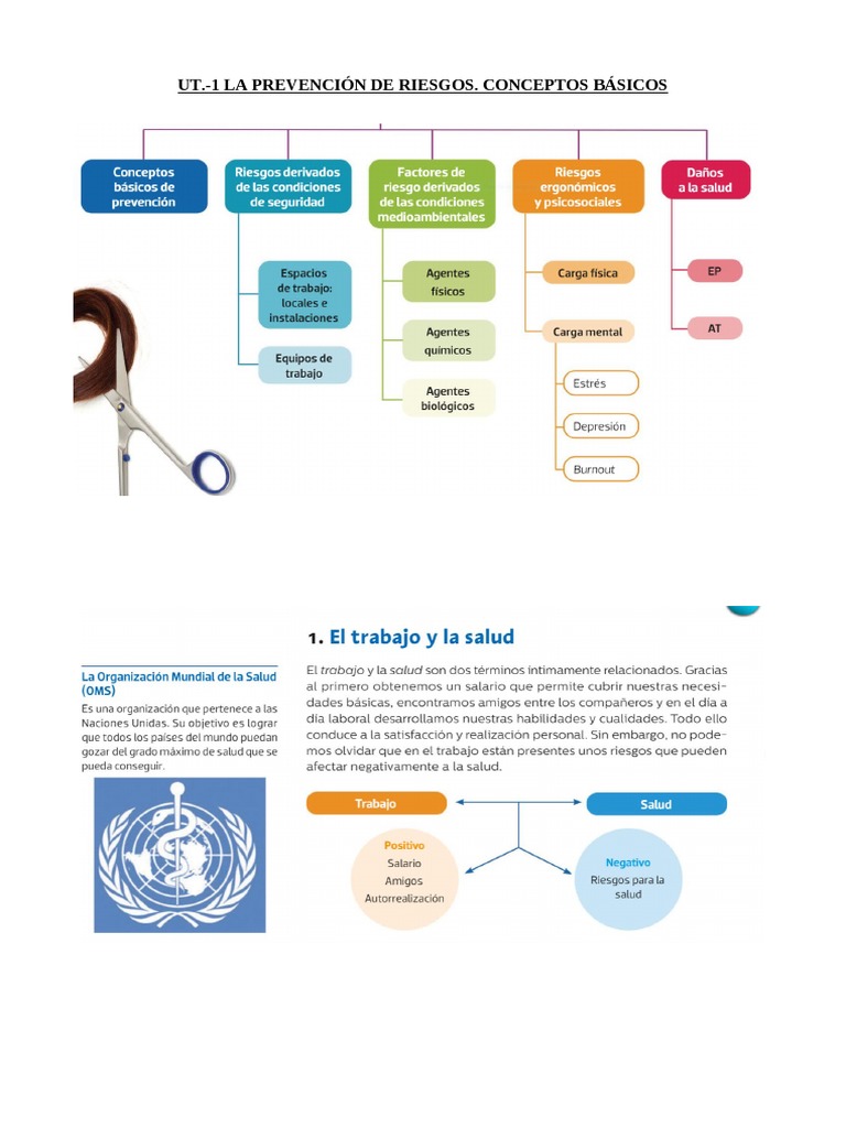 UT.-1 La Prevención de Riesgos - Conceptos Básicos | PDF
