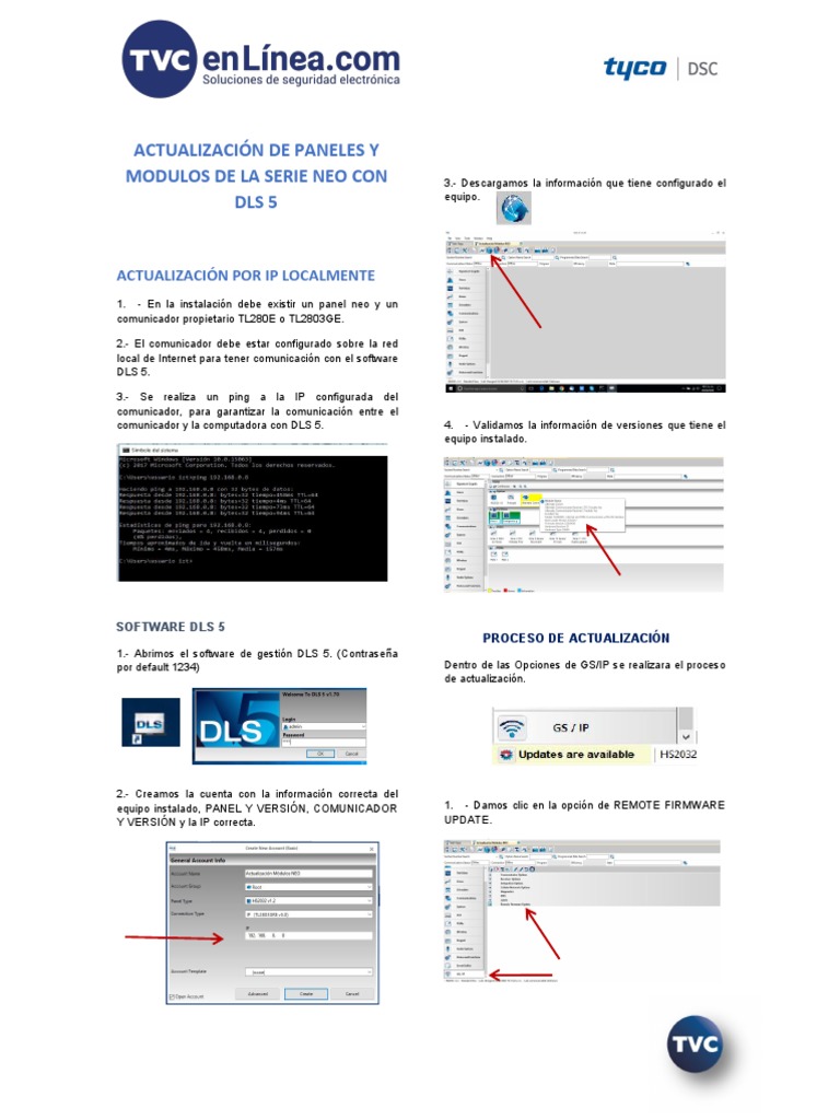 Como Actualizar Un Módulo NEO Con DLS 5 Por IP | PDF | Enrutador ...