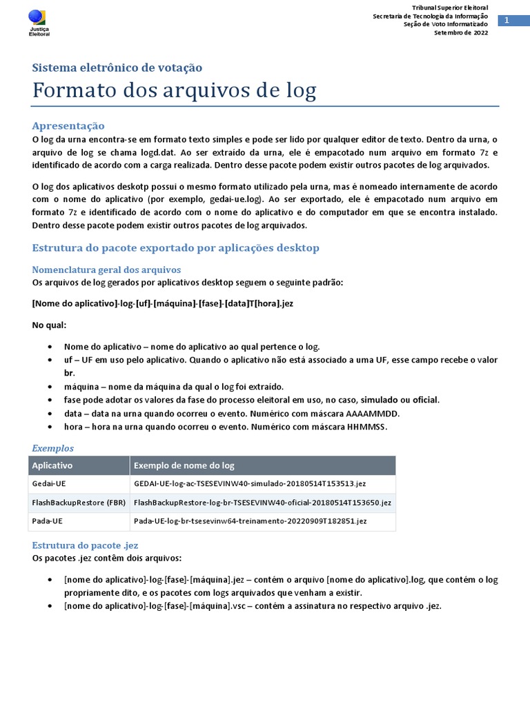 Formato Arquivos Log | PDF