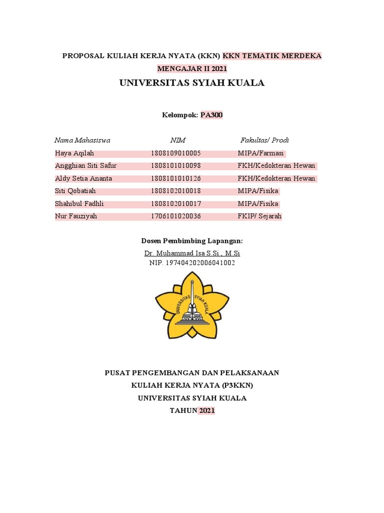 Contoh Proposal Kkn........ | PDF