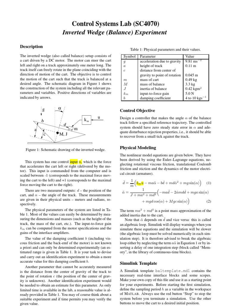 Lab Balance | PDF | Force | Mass