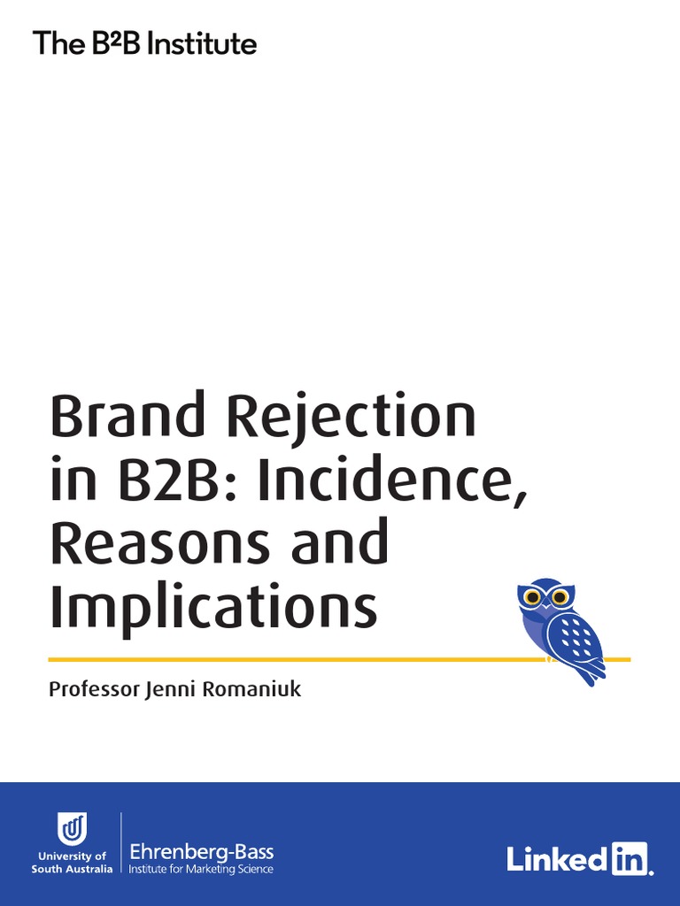 b2b Brand Rejection - 002.bf18750d1335 | PDF | Brand | Sales