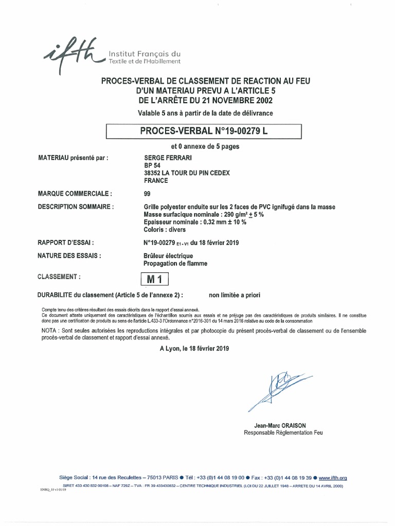 PV Anti Feu Soltis 99 | PDF
