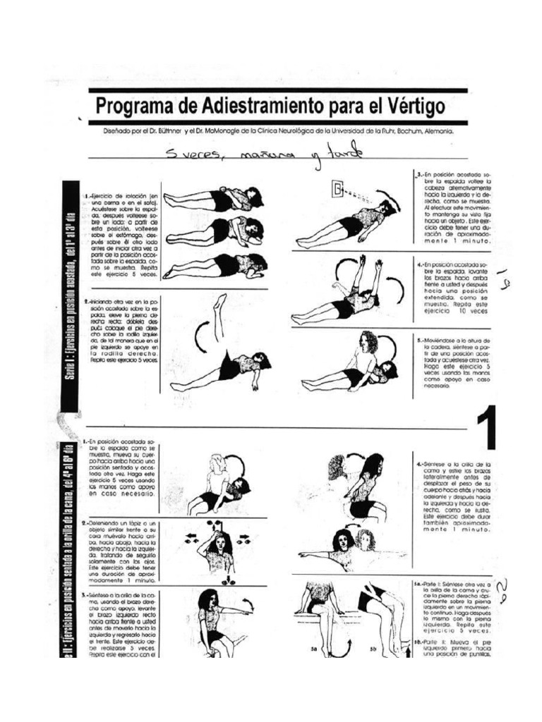 VERTIGO Ejercicios | PDF