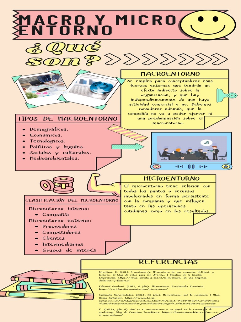 Infografía Micro y Macroentorno | PDF | Business | Economias