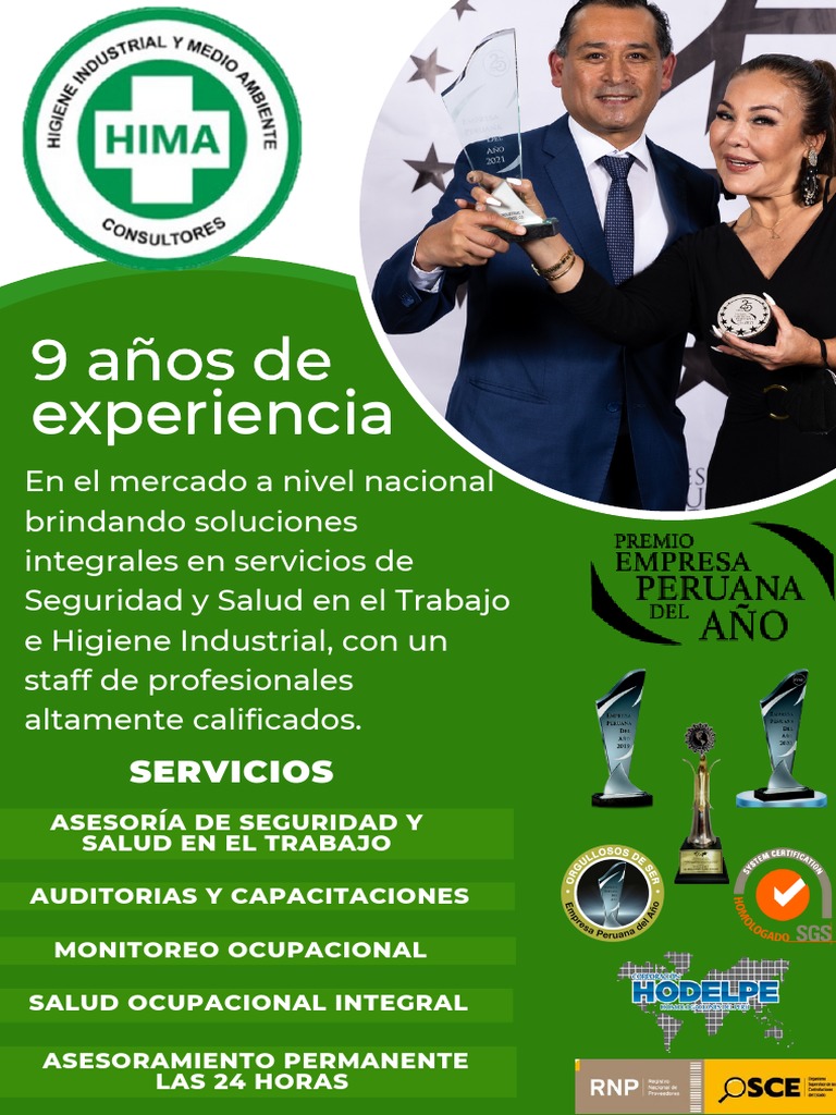 Brochure Comercial 2022 | PDF | Higiene Ocupacional | Ciencias de la Salud