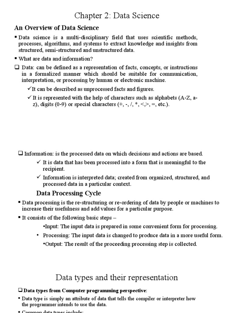 Chapter 2 Data Science Sts Pdf Apache Hadoop Big Data 