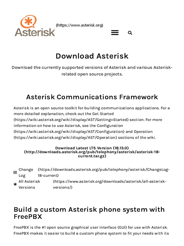 Téléchargements Asterisk | PDF | Linux Distribution | Computing