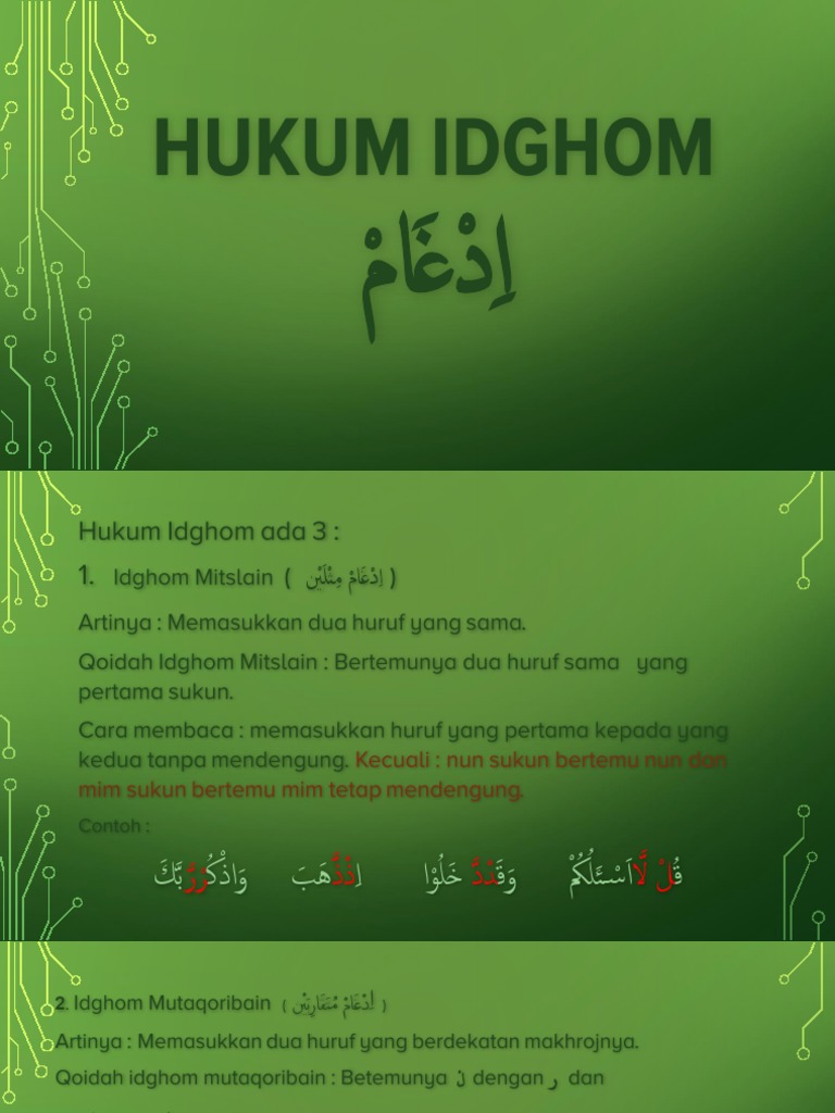 Hukum Idghom | PDF
