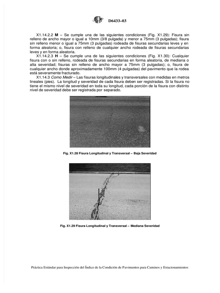 Manual Pci Astm D 6433pdf | PDF | Longitud | Metrología