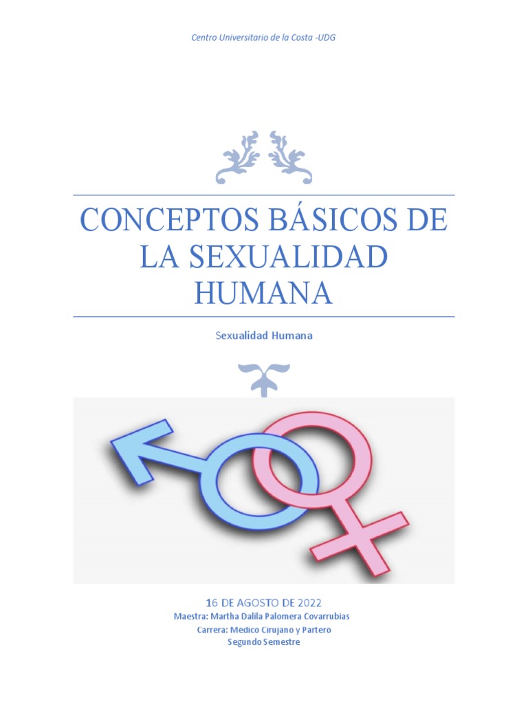 Conceptos Básicos de La Sexualidad Humana | PDF | La sexualidad humana | Género