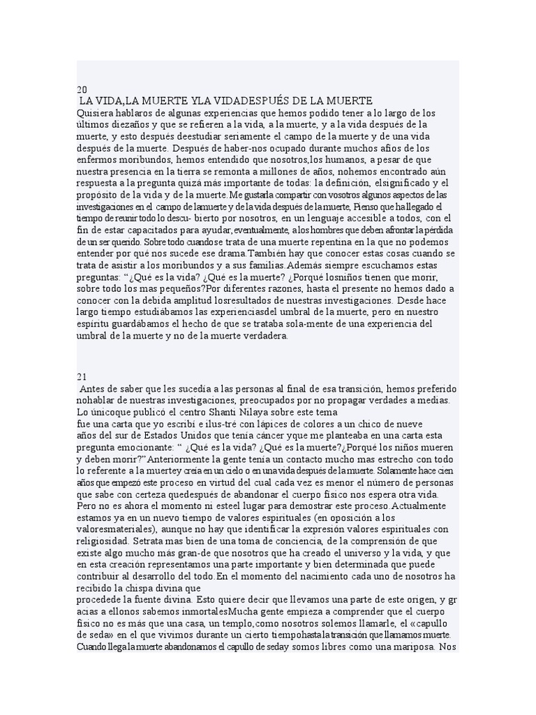 Vida, muerte y su significado profundo | PDF | Muerte | Vida