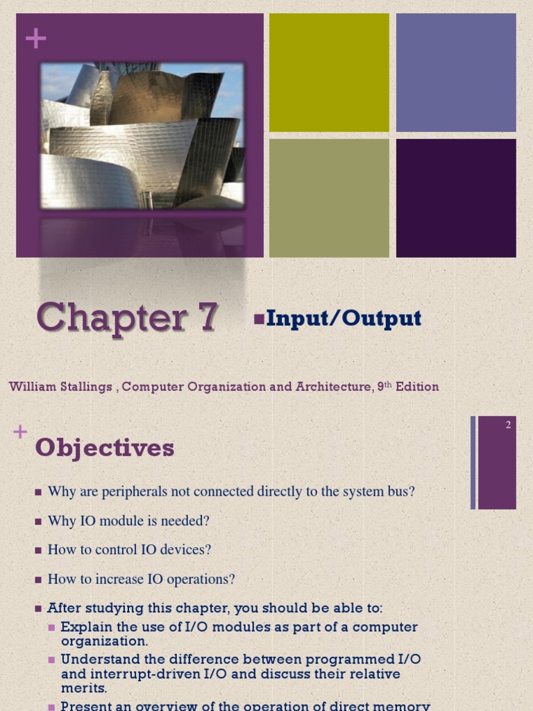 Chapter 7 Input Output Pdf Input Output Central Processing Unit
