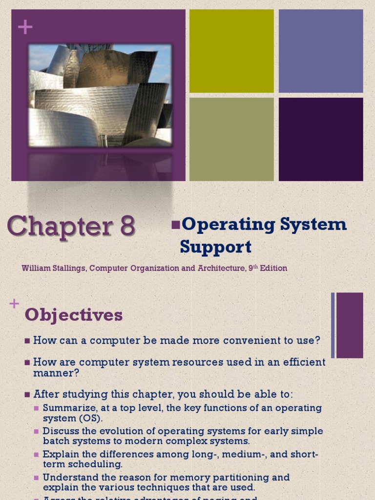 Chapter 8 - Operating System Support | PDF | Operating System ...