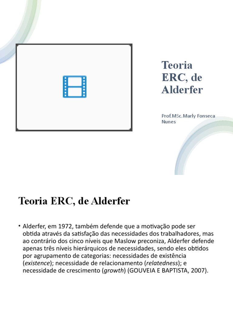 Teoria ERC, de Alderfer | Download grátis PDF | Conceitos psicológicos | Psicologia