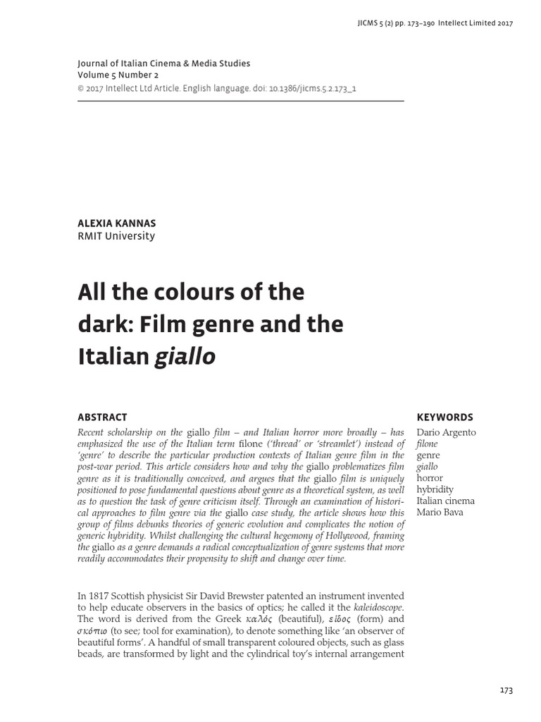 Kannas ItalianHoorr | PDF | Genre