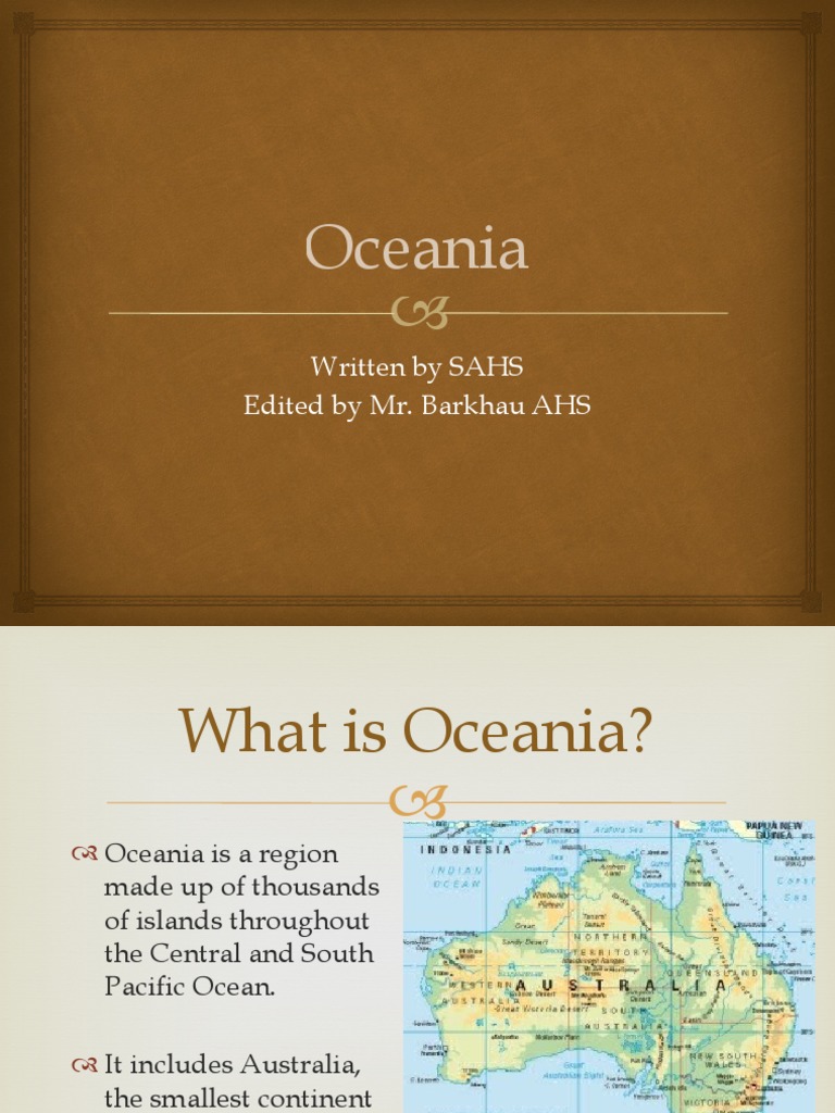 Ociana Notes | Download Free PDF | Oceania | Australia