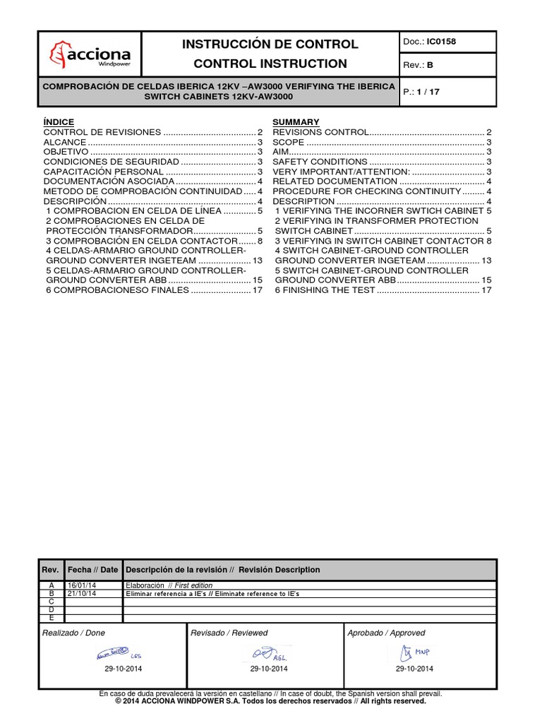 Instrucción de Control Control Instruction | PDF | Cantidad ...