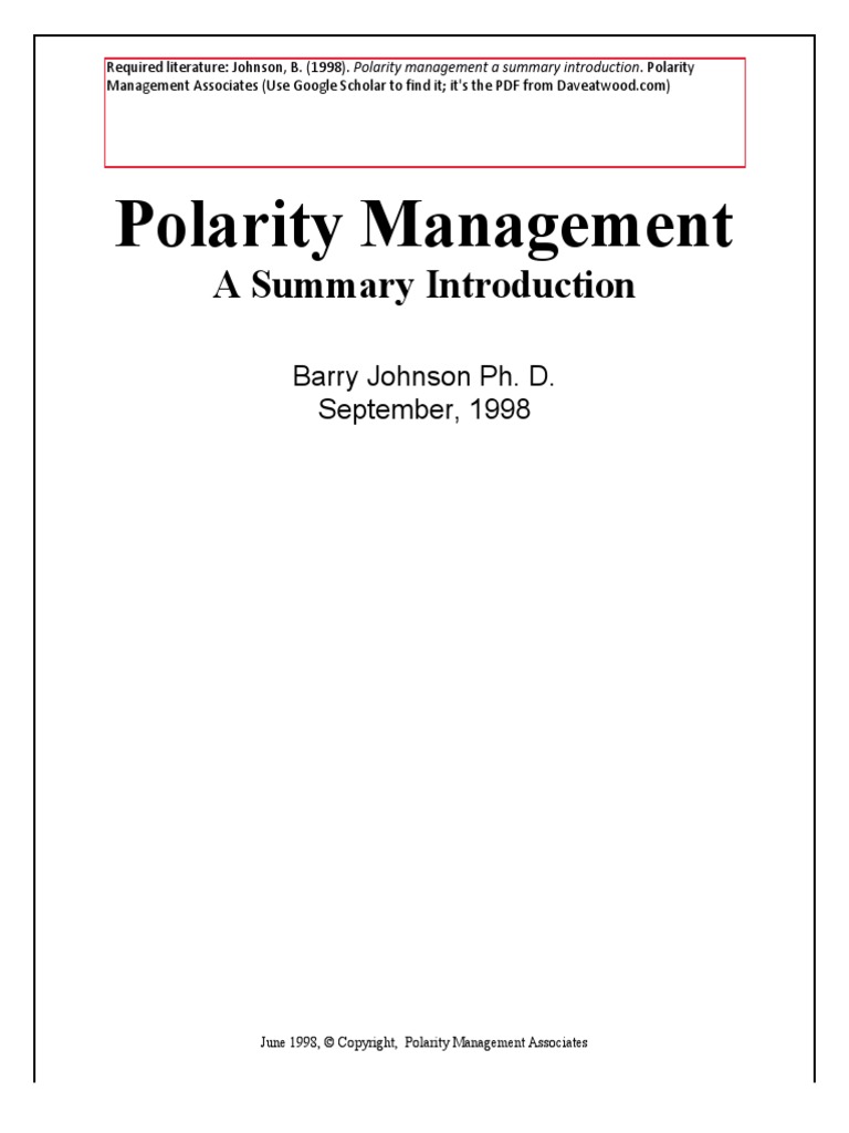Polarity Management | PDF | Breathing | Oxygen