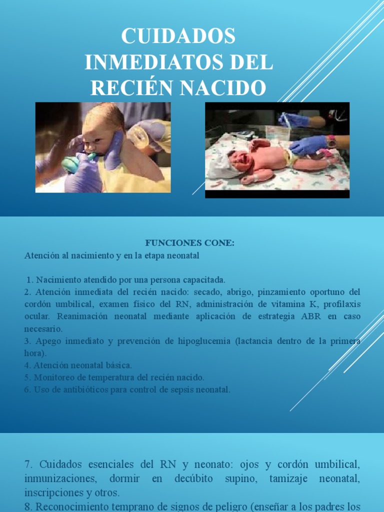 Cuidados Inmediatos Del Recién Nacido | PDF