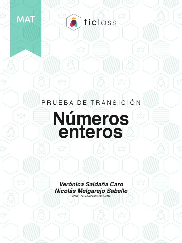 Numeros Enteros Pdf Matemáticas Matemáticas Discretas