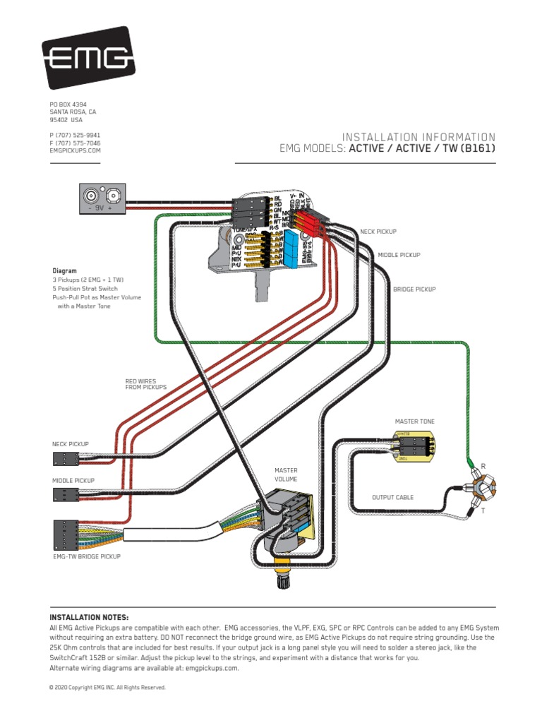 Installation Information Emg Models: Active / Active / TW (B161) | PDF