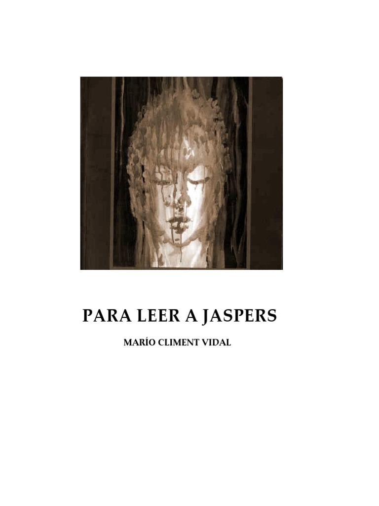 Vidal Climent Mario Para Leer A Jaspers Pdf Conocimiento Esquizofrenia 