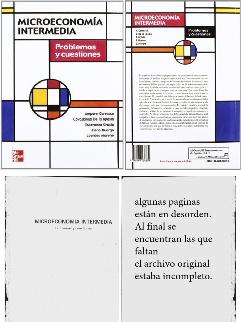 Microeconomía Intermedia Problemas y Cuestiones by Carrasco Pradas ... Microeconomía Intermedia Problemas y Cuestiones by Carrasco Pradas ...